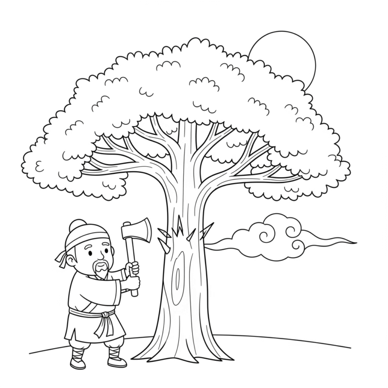 10 Free Printable Coloring Pages for Mid-Autumn Festival