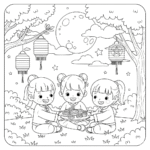 10 Free Printable Coloring Pages for Mid-Autumn Festival