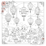 10 Free Printable Coloring Pages for Mid-Autumn Festival