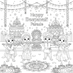 Free Printable Deepavali (Diwali) Coloring Pages for Kids | Festival of ...