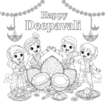 Free Printable Deepavali (Diwali) Coloring Pages for Kids | Festival of ...