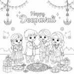 Free Printable Deepavali (Diwali) Coloring Pages for Kids | Festival of ...
