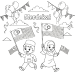 Free Printable Malaysia National Day Coloring Pages | Jalur Gemilang ...