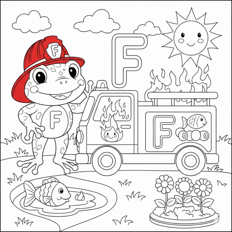 Free Printable Alphabet Coloring Pages (A–Z) for Kids