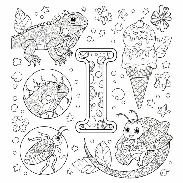 Free Printable Alphabet Coloring Pages (A–Z) for Kids