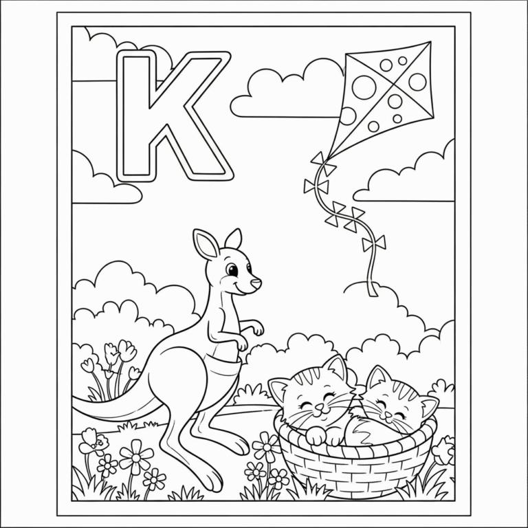 Free Printable Alphabet Coloring Pages (A–Z) for Kids