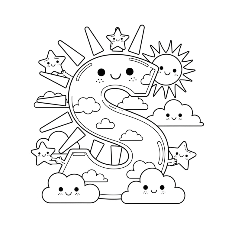 Free Printable Alphabet Coloring Pages (A–Z) for Kids